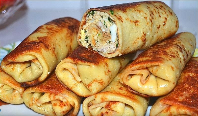 Найсмачніші рецепти блінчиків з начинкою з м'яса